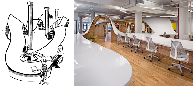 Clive Wilkinson Architects | The Superdesk in The New Yorker